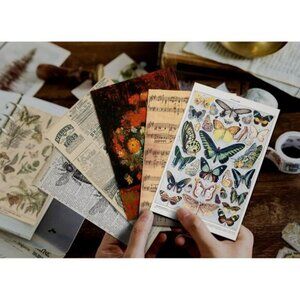 Office | New 15 Sheets Scrapbook Paper Aesthetic Vintage Scrapbooking ...